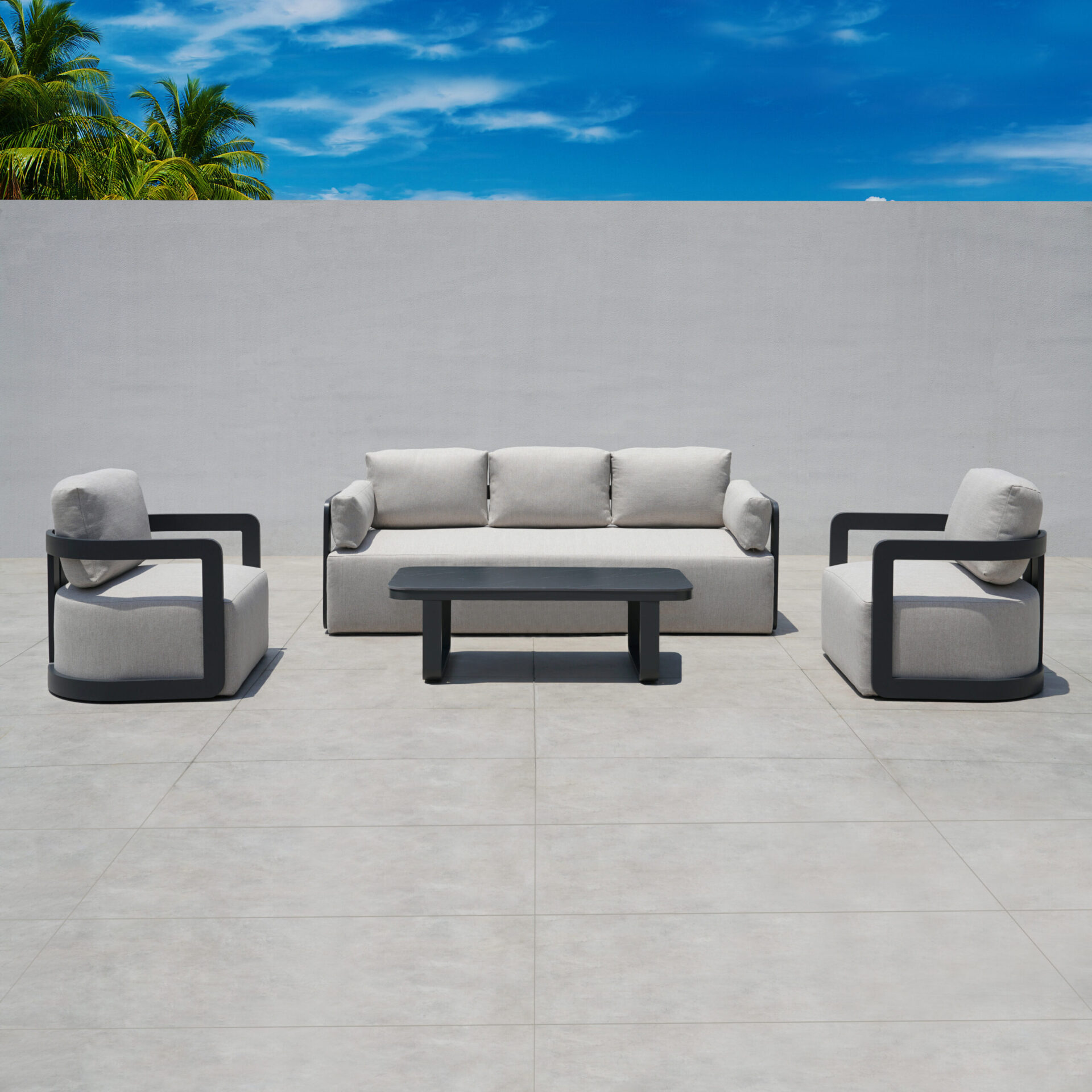 Cambridge 3 Seat Sofa Lounge Set with Armchairs and Table - Wetherby ...